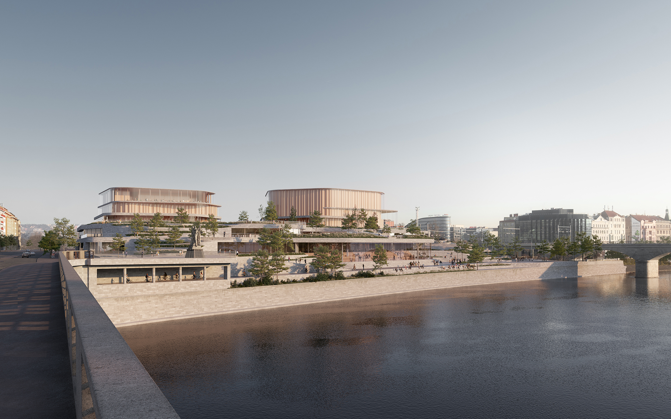 The Vltava Philharmonic Hall in Prague by JAJA Architects